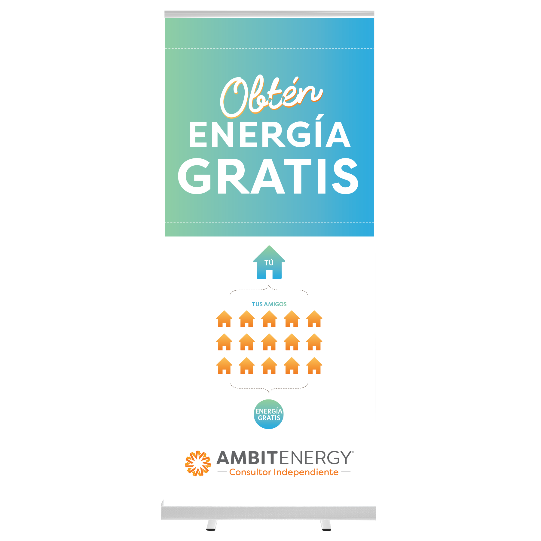 Obtén Energía Gratis Pop Up Banner – My Ambit Store